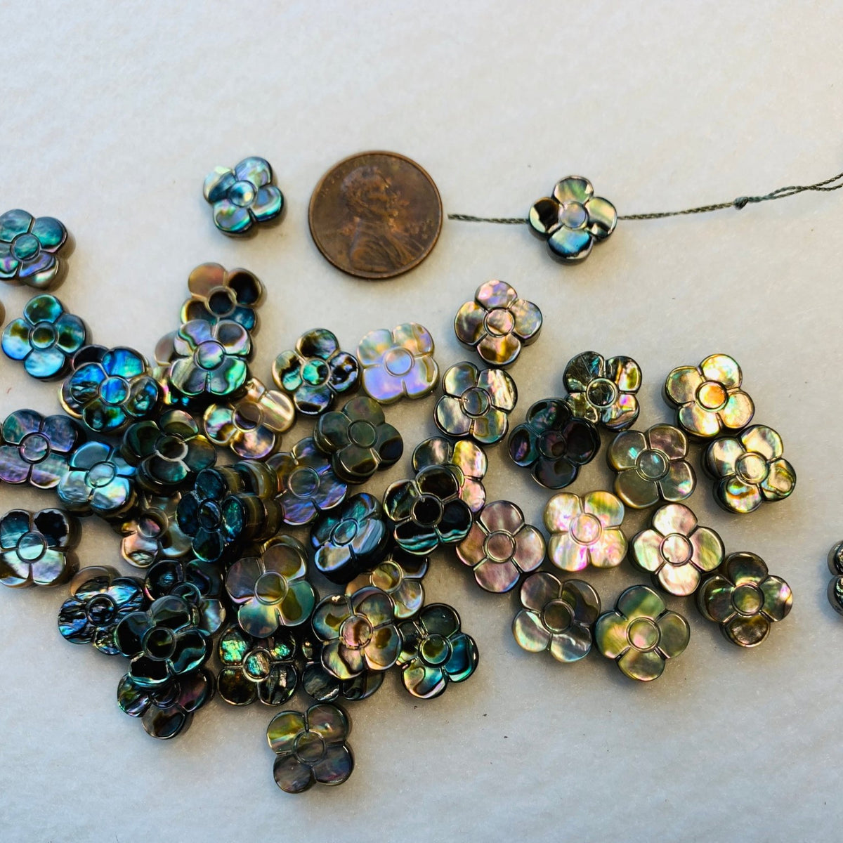 Abalone Flower Beads – Out West Beads