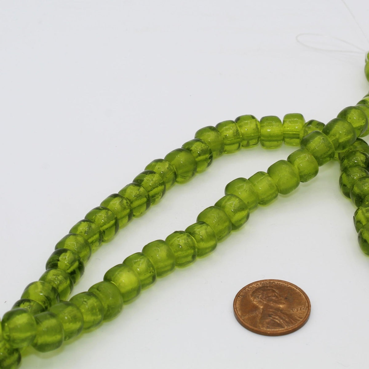 Transparent Olive Crow Bead – Out West Beads