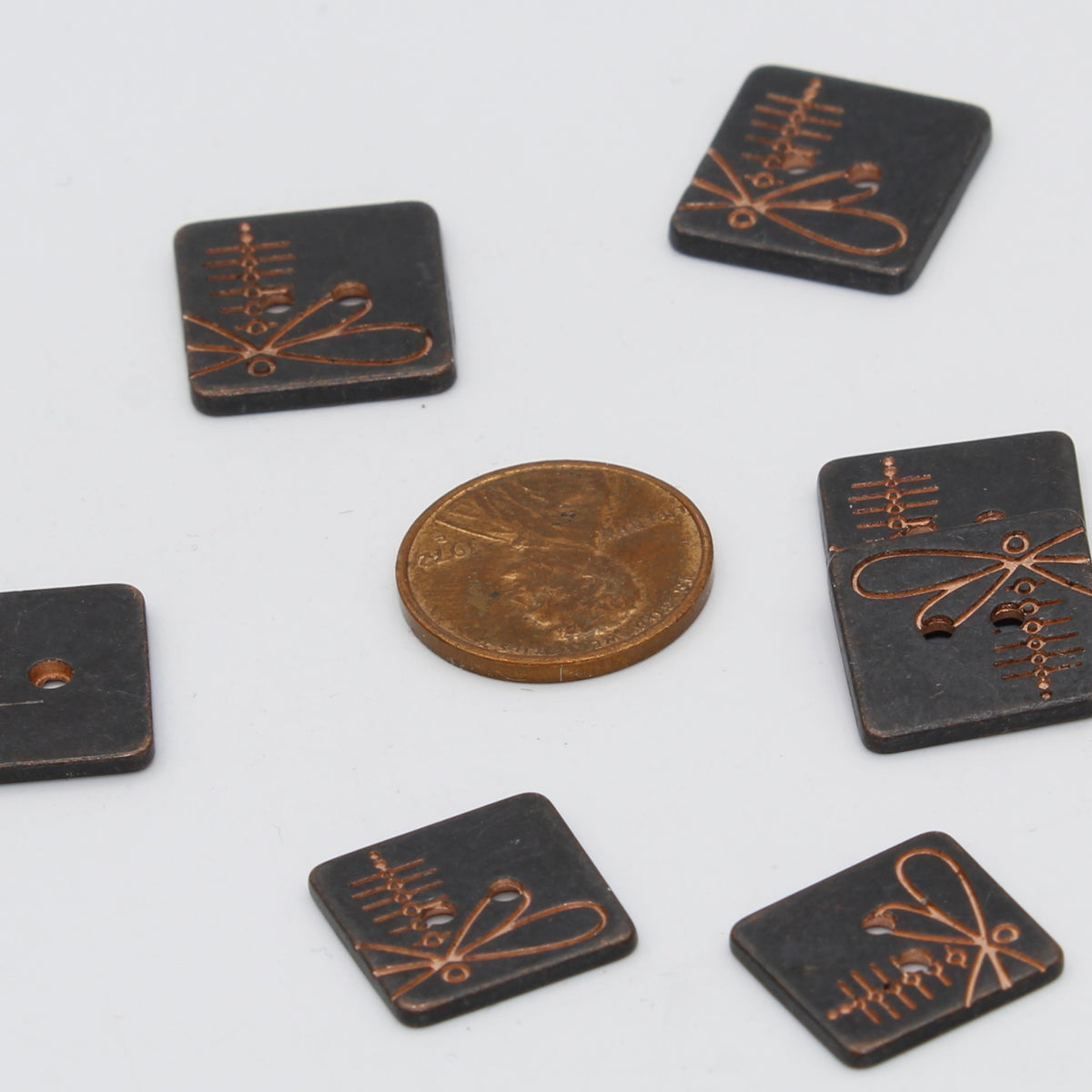 Square Dragonfly Buttons – Out West Beads