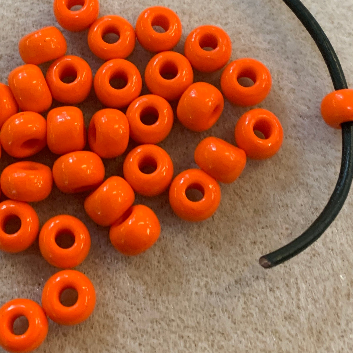 Dark Orange Crow Beads - 111 - Mini – Out West Beads